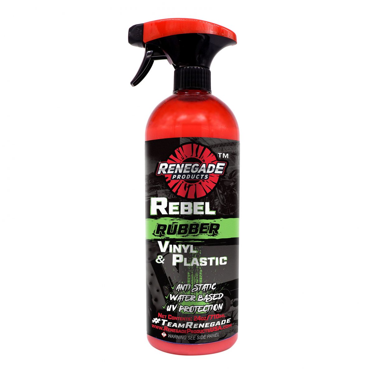 Rebel Rubber, vinyl & Plastic 24oz - Rad Hard Chroming